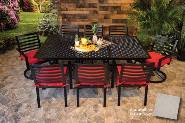 Stone Harbor 9 Piece Dining Set - 48" X 84"-127" Extension Weave Dining ...