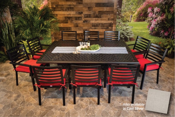 Stone Harbor 11 Piece Dining Set - 48" X 84"-127" Extension Weave ...