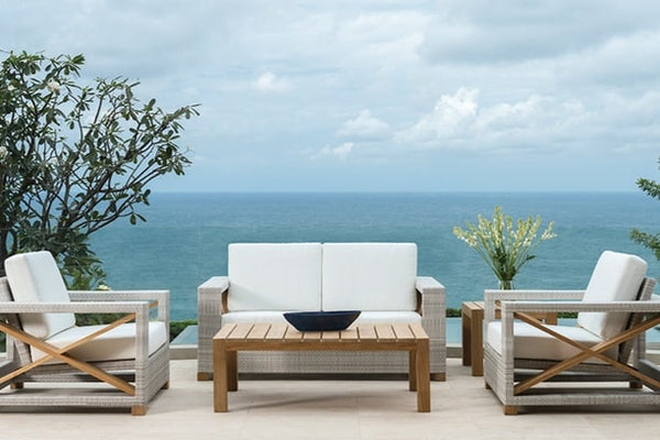 Jupiter 3 Piece Outdoor Seating Set - Sofa and 2 Club Chairs, Grade A ...