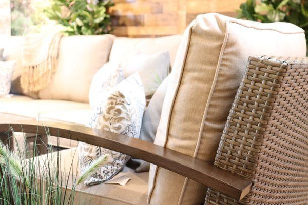 Kennet 4-Piece Outdoor Seating Set - Sofa, Club Chair, Swivel Rocker ...