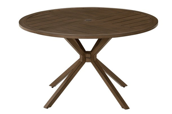 Potomac 5 Piece Outdoor Dining Set - 48" Round Potomac Dining Table and ...
