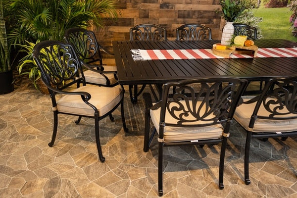 Lynnwood 11-Piece Dining Set - 60" x 93" Stone Harbor Dining Table and ...