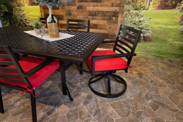 Stone Harbor 7 Piece Dining Set - 46" X 86" Weave Dining Table, 4 ...