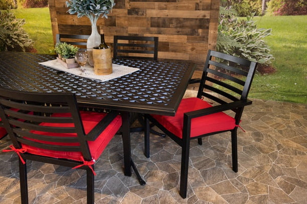 Stone Harbor 7 Piece Dining Set - 46" X 86" Weave Dining Table and 6 ...