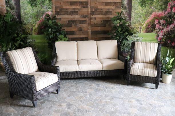 OCONEE 3 PIECE SEATING SET - Sofa and 2 Club Chairs