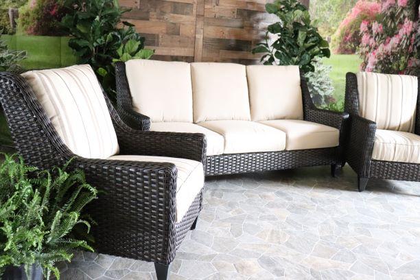 OCONEE 3 PIECE SEATING SET - Sofa and 2 Club Chairs