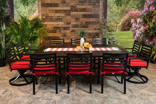 Stone Harbor 11 Piece Outdoor Dining Set - 60" X 93" Stone Harbor ...
