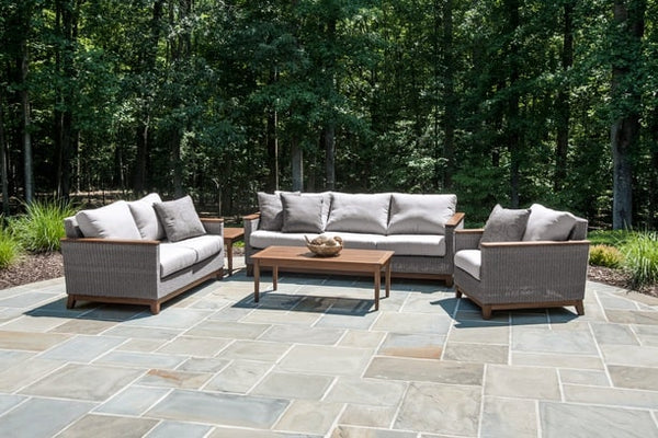 Coral 3-Piece Indoor/Outdoor Seating Set - Love Seat & 2 Club Chairs ...